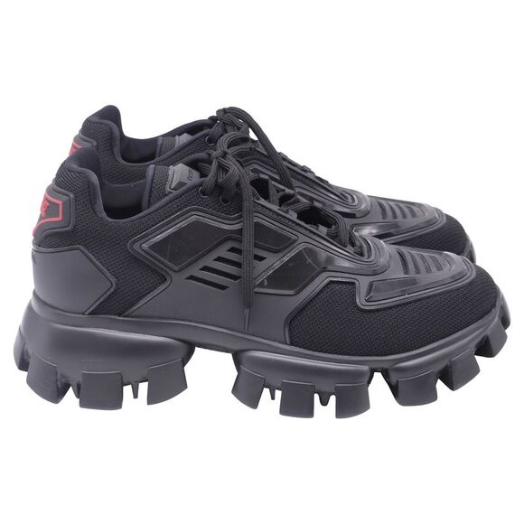 Prada Shoes Prada Cloudbust Thunder Knit Sneakers In Black Nylon